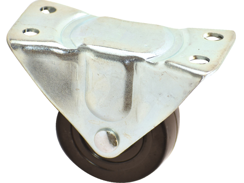 75MM RUBBER FIXED CASTOR - 80KG - Paramount Browns', Adelaide